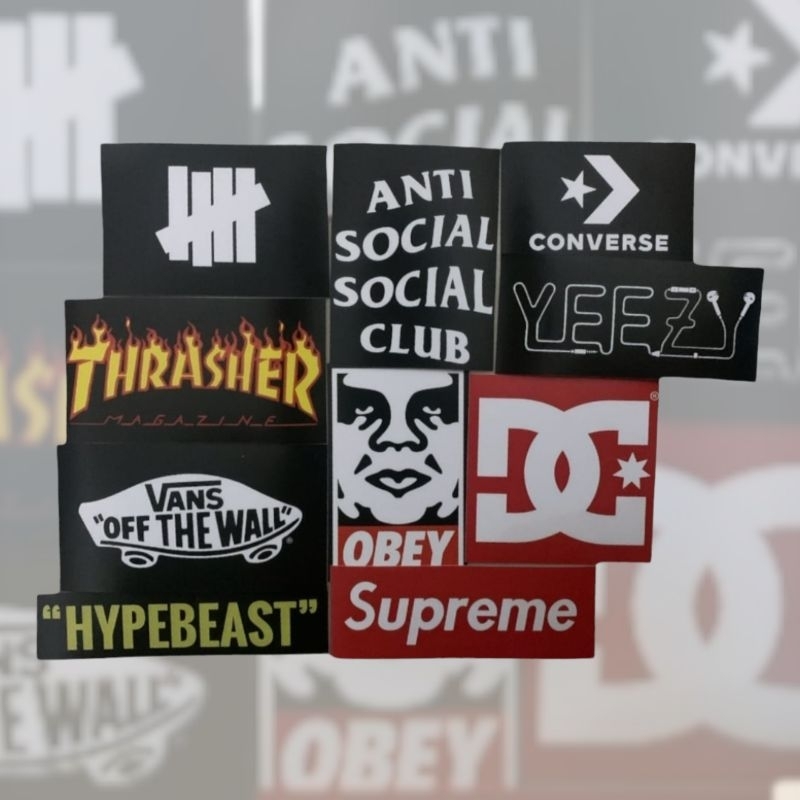 Jual Sticker Vinyl Hypebeast / Sneakers Logo (isi 10 sticker) | Shopee ...