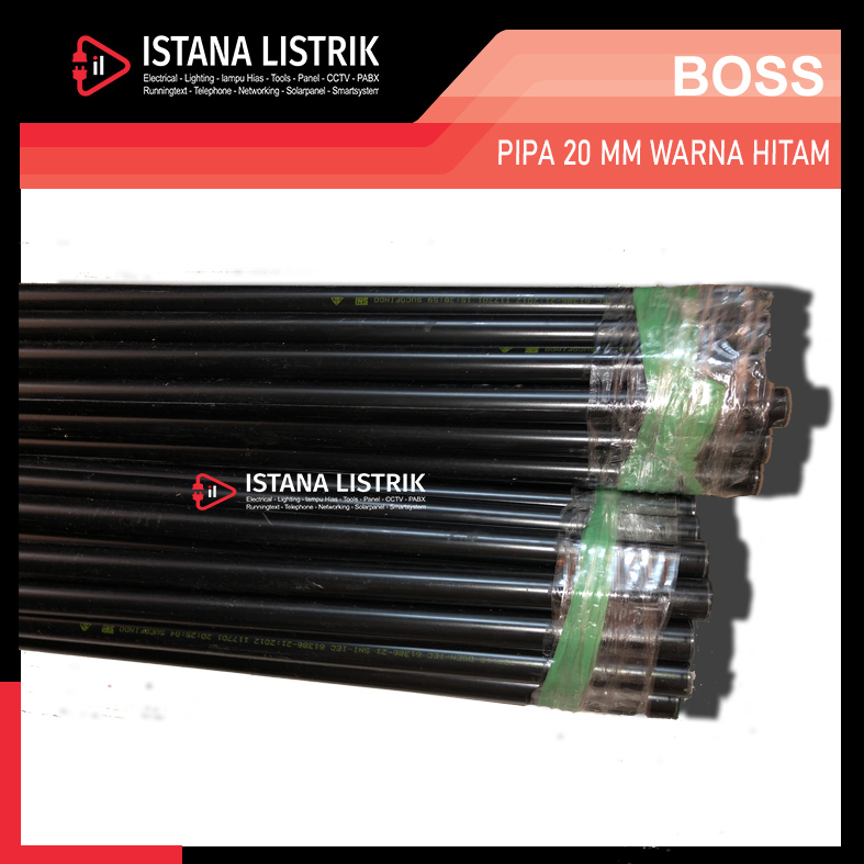 Jual PIPA PVC 20MM BOSS WARNA HITAM | Shopee Indonesia