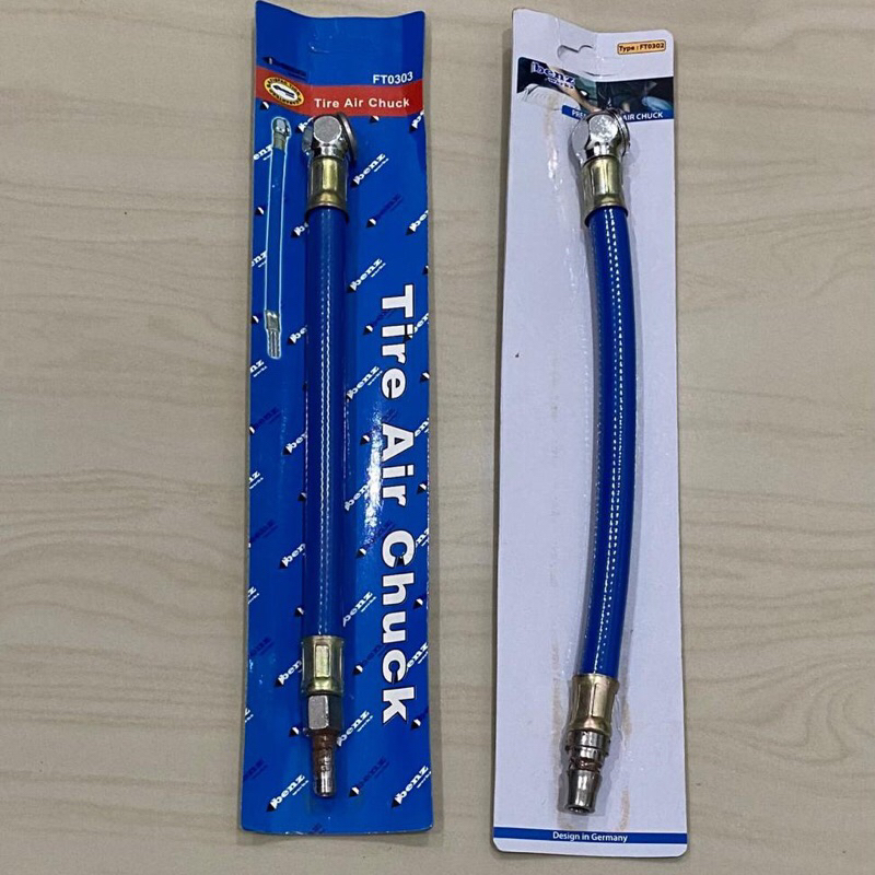 Jual AIRCHUCK SELANG KARET BIRU kepala isi angin air chuck angin model ...