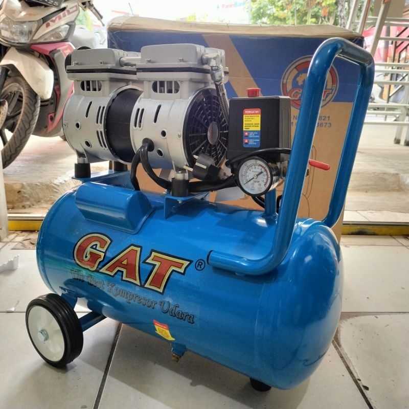 Jual MESIN COMPRESSOR LISTRIK "GAT" TANPA OLI 550-24|| COMPRESSOR TANPA ...
