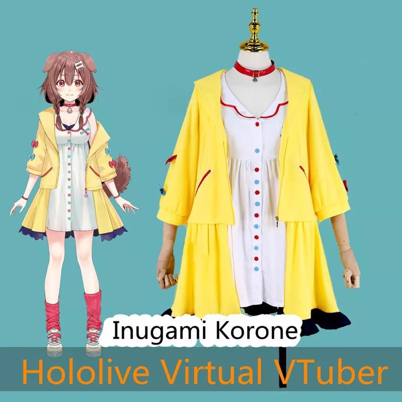 Jual Jaket Jepang/Anime Virtual Youtuber Cosplay - Inugami Korone ...