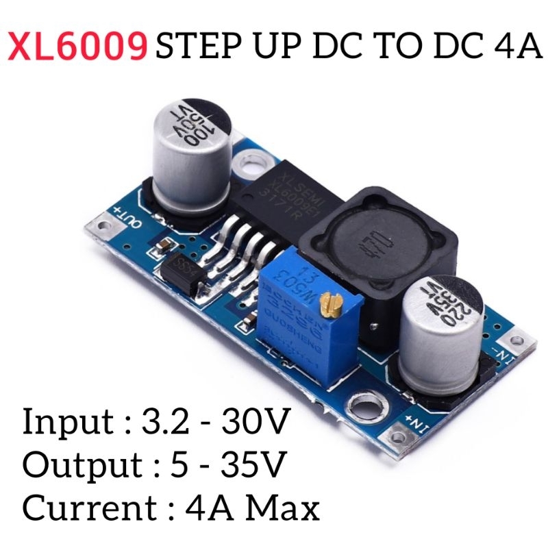 Jual XL6009 Buck Converter Module Step Up DC to DC 4A Penaik Tegangan | Shopee Indonesia