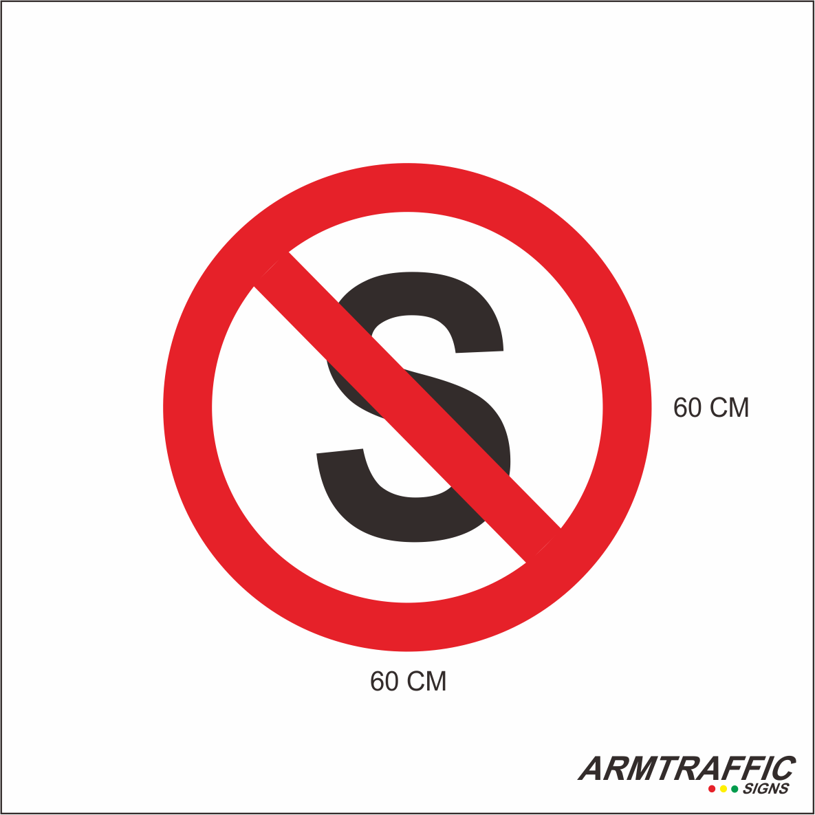 Jual RAMBU RAMBU / SIGN DILARANG STOP BULAT 60 CM | Shopee Indonesia