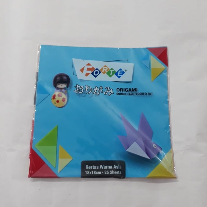 Jual kertas origami 2 sisi forte 20x20, origami 2 sisi 18x18, origami 2 ...