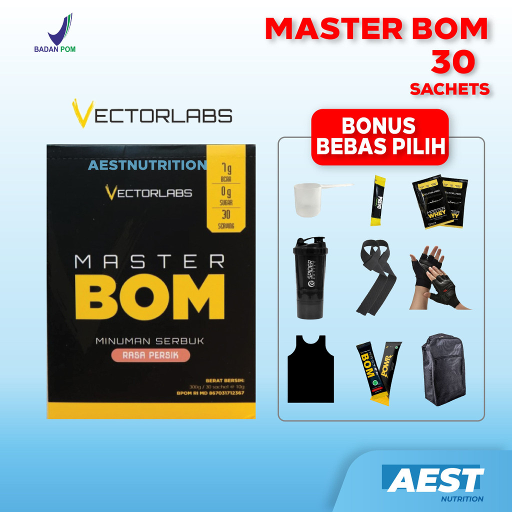 Jual Vectorlabs Master BOM Kemasan Box isi 30 Sachet BCAA protein ...