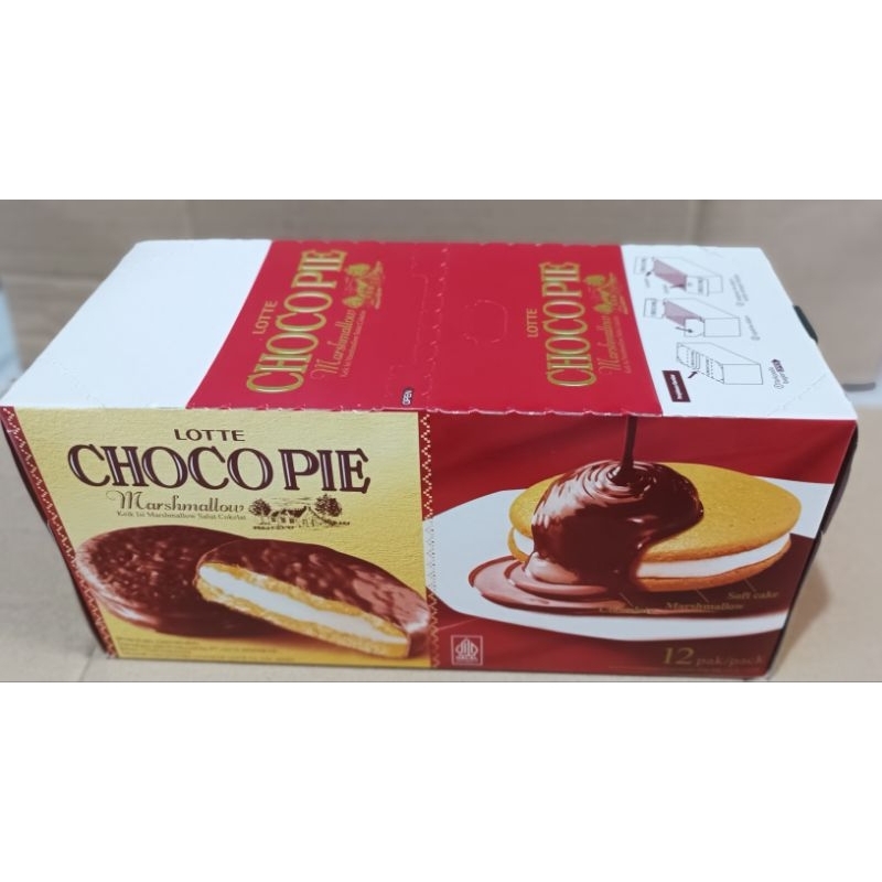 Jual [ROTI] LOTTE CHOCO PIE isi 12pcs | Shopee Indonesia