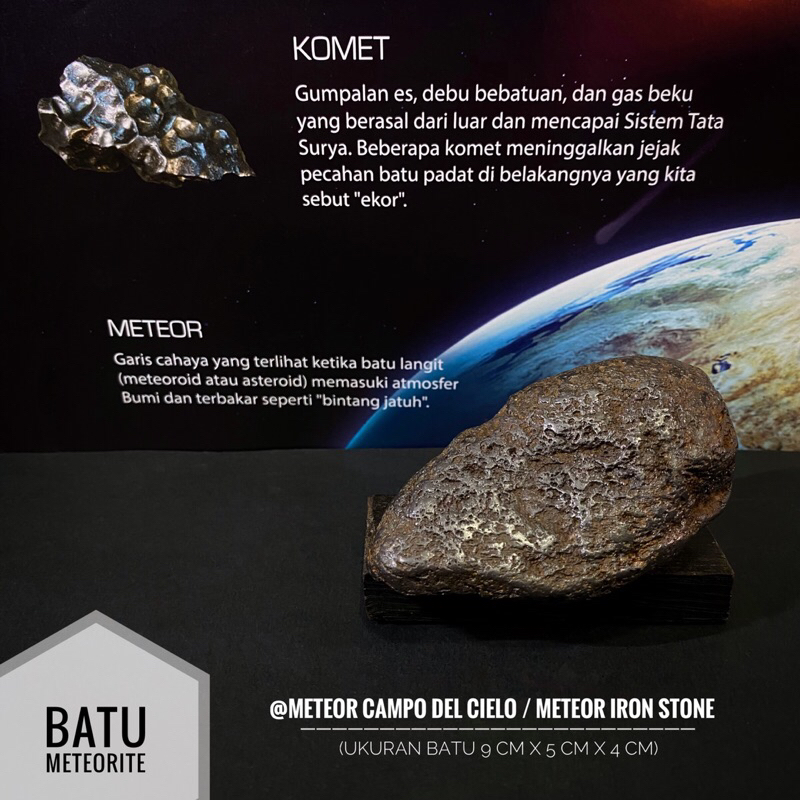 Jual Meteor Campo Del Cielo A10 atau Batu Meteorite atau Meteor Iron ...