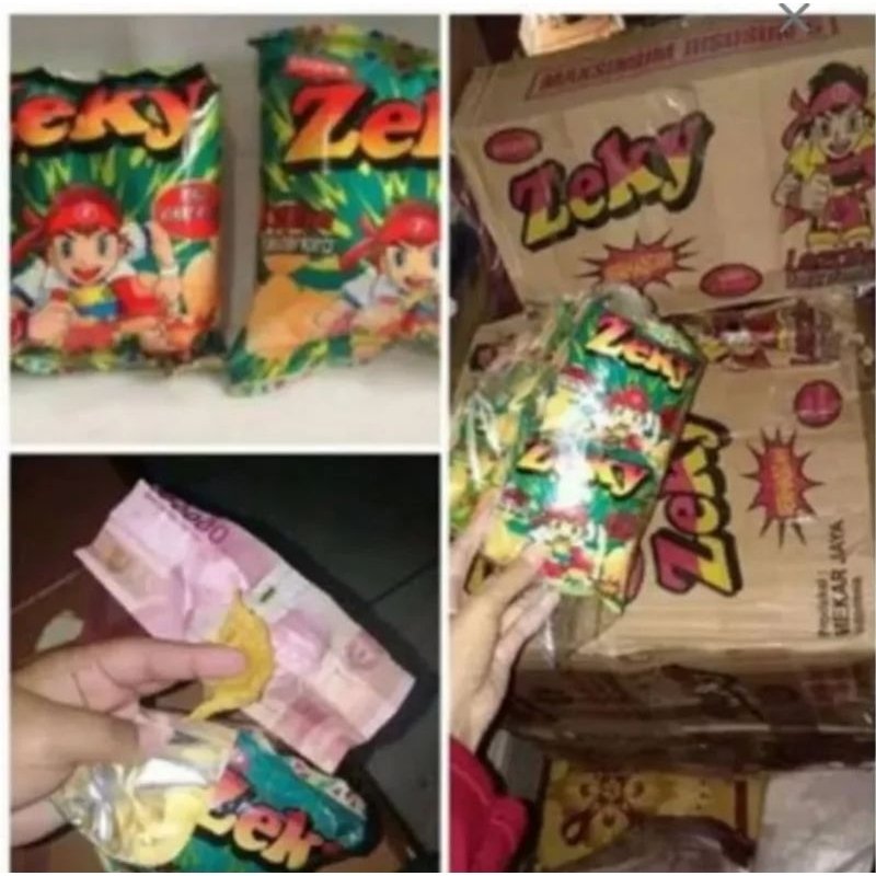 Jual Snack Zeky Berhadiah Uang Bila Beruntung / Jajanan Zeky Murah ...