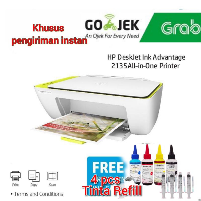 Jual printer hp deskjet 2135 print scan copy | Shopee Indonesia