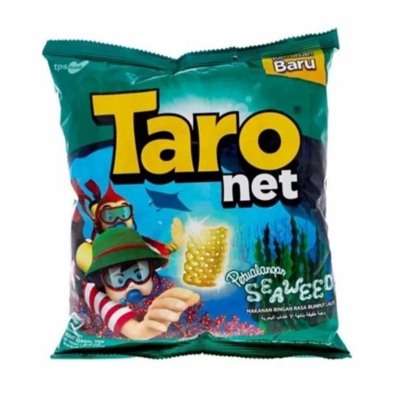 Jual Taro Net Renceng Rasa Seawet BBQ 10x 8 gram Griya Snack | Shopee ...