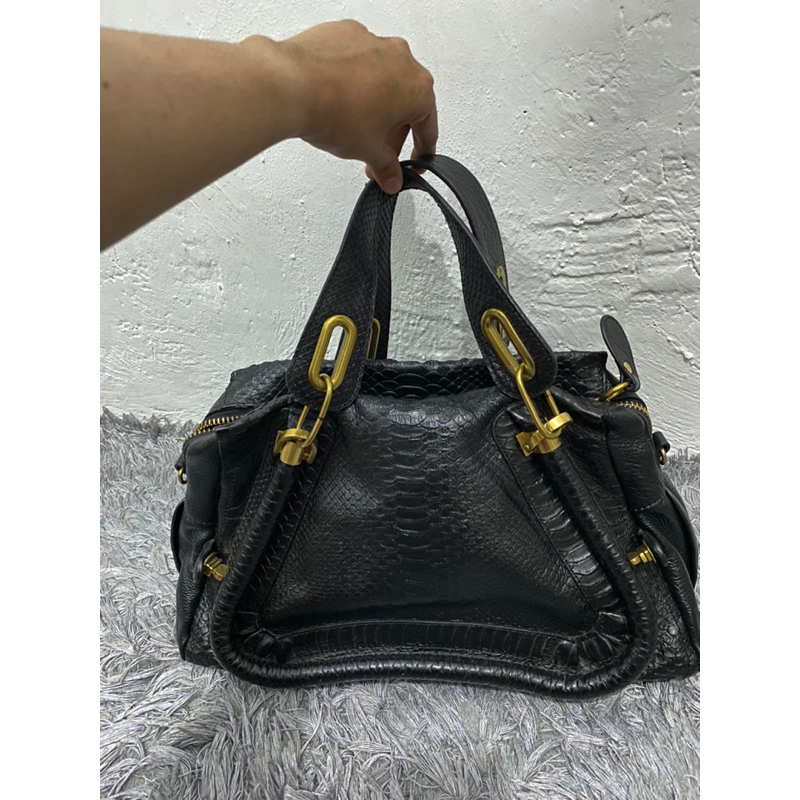 Jual Look like Chloe Python Paraty Bag (kulit asli) | Shopee Indonesia