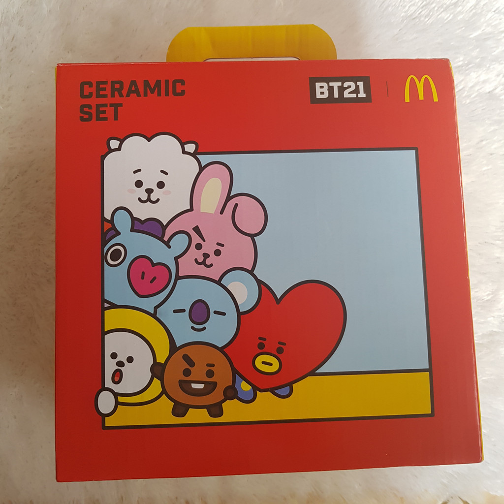 Jual BT21 Ceramic Set McD [McDonald BTS ARMY] | Shopee Indonesia