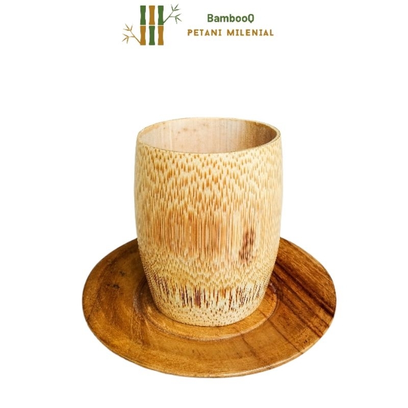 Jual Gelas Bambu kayu Sloki Termurah Gelas Mini Cangkir Bambu Kado ...