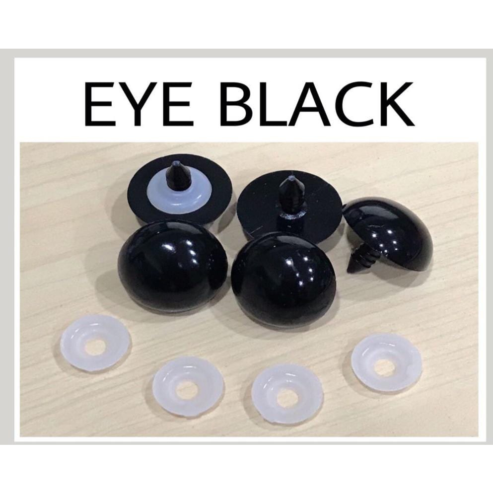 Jual Mata Boneka Amigurumi Hitam / Safety Eyes Ecer ( 1 PASANG / 2 PCS ...