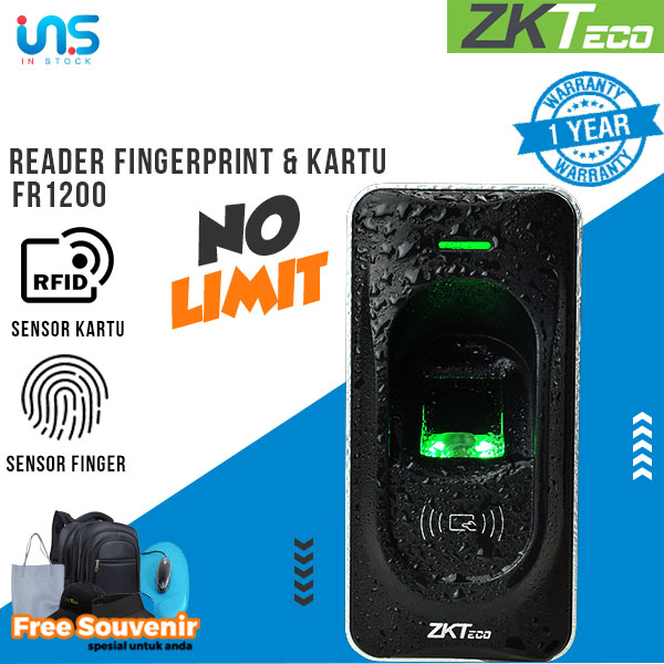 Jual Reader RFID Dan Fingerprint ZKTECO FR1200 Bisa Untuk Akses Kontrol | Shopee Indonesia