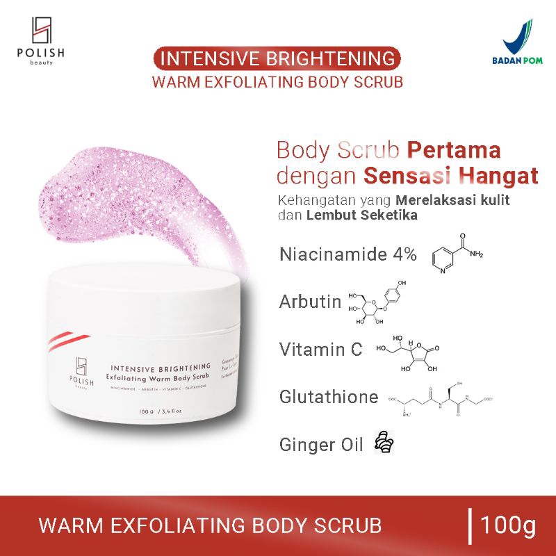 Jual Polish INTENSIVE BRIGHTENING Warm Exfoliating Body Scrub | Shopee ...