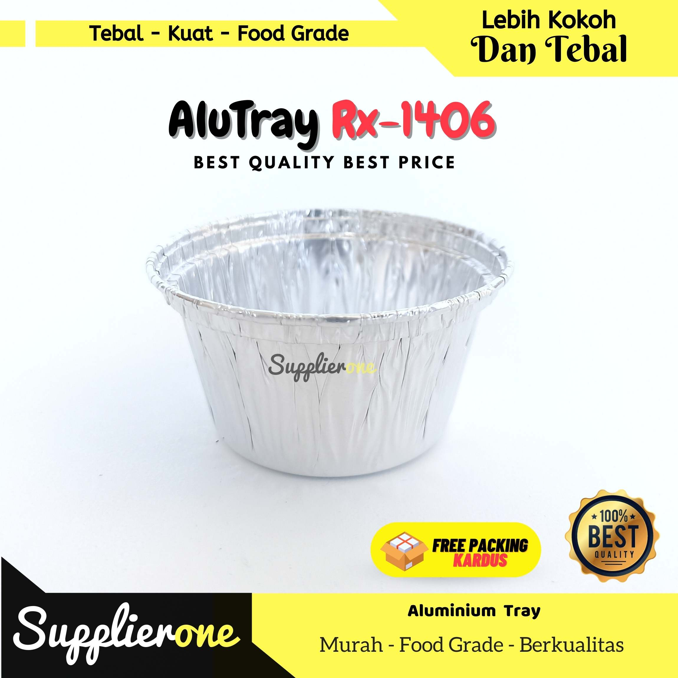 Jual Alu Tray Rx-1406 / Alumunium Tray / Alumunium Cup / Muffin ...