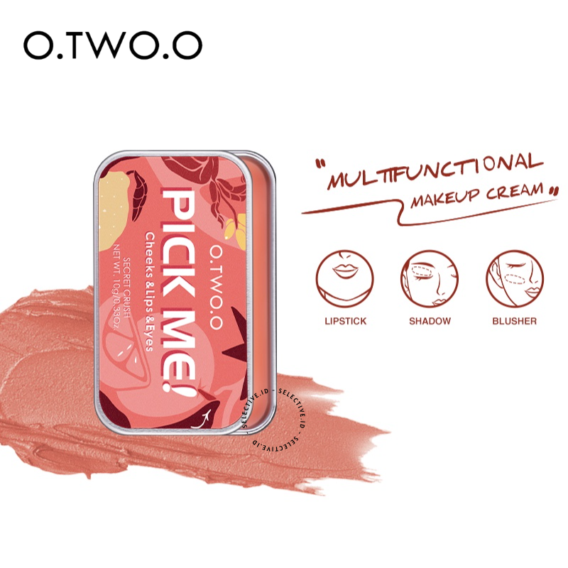 Jual O.TWO.O Pick Me Cheeks & Lips & Eyes 10gr | Shopee Indonesia
