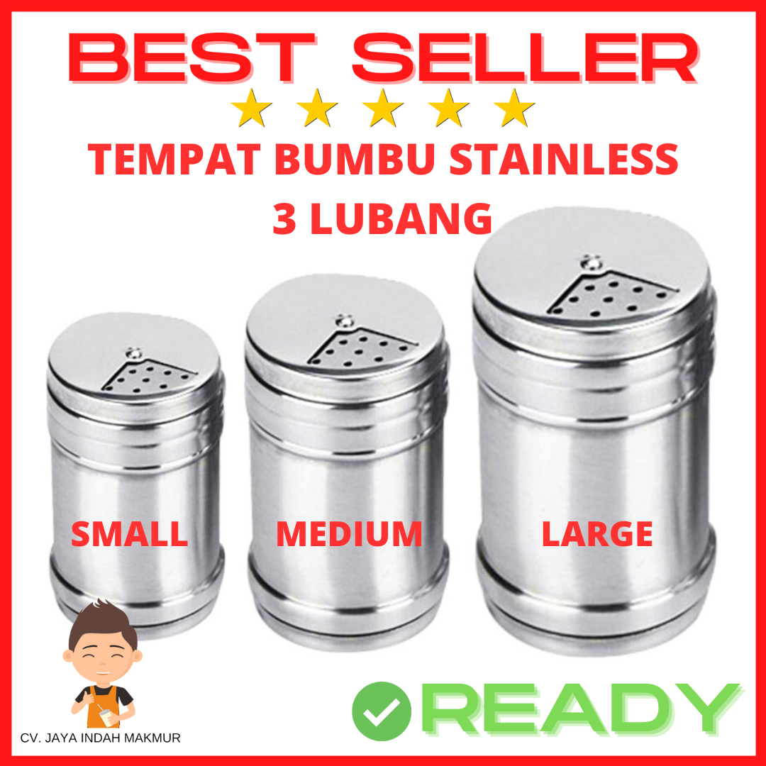Jual Tempat Bumbu / Penabur Bumbu / Bubuk Tabur 3 Ukuran Lubang ...