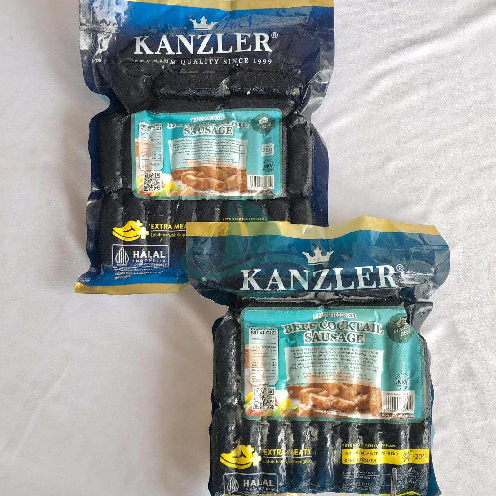 Jual SOSIS KANZLER COCKTAIL SAUSAGE CHEESE FRANKFURTER SAPI AYAM BEEF ...
