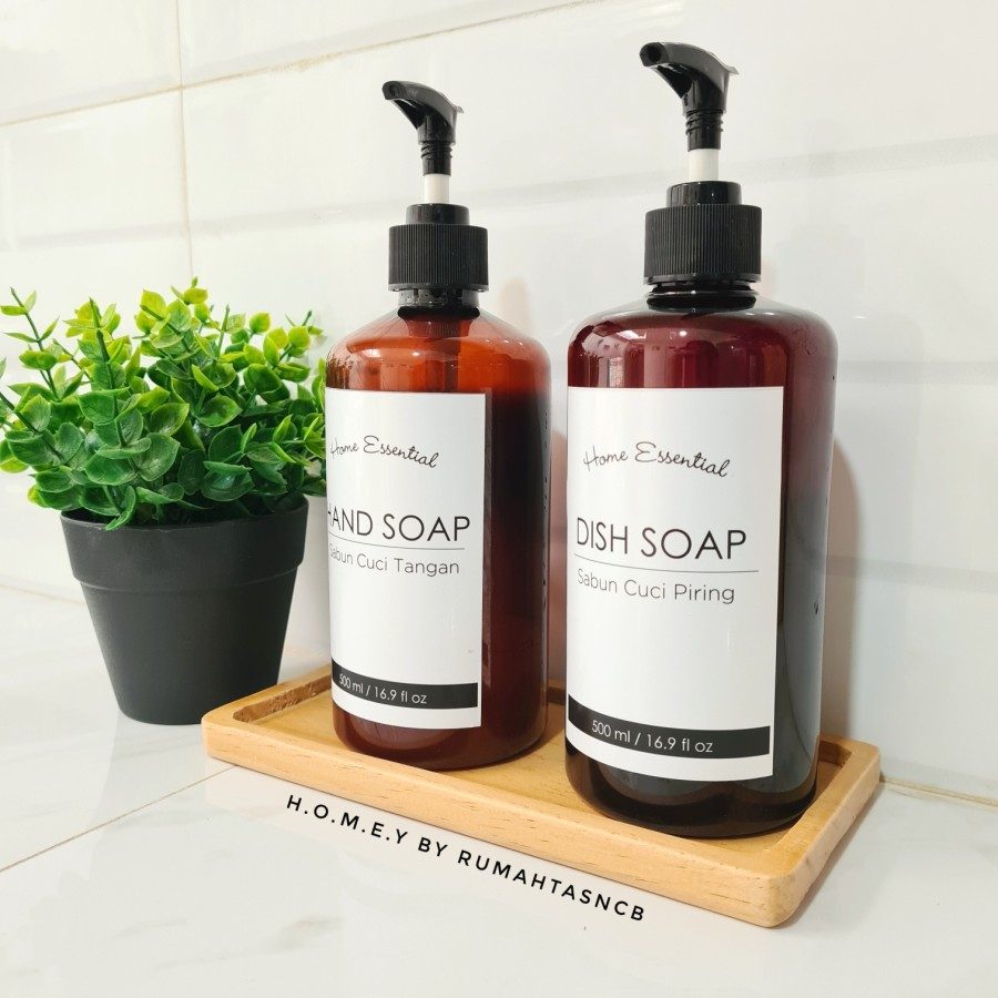 Jual botol pump / botol sabun aesthetic / botol sabun kekinian 500 ml ...