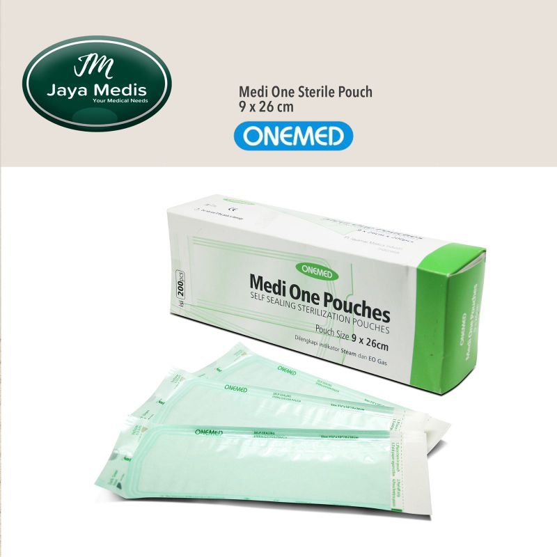 Jual MEDI ONE STERILLE POUCH 9 × 26 CM ISI 5 PCS | Shopee Indonesia