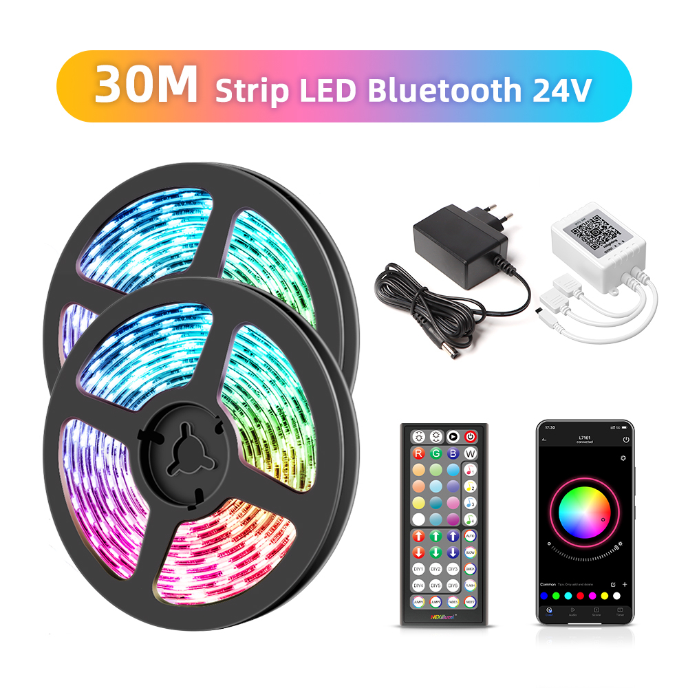 Jual Led strip rgb led strip lamp lampu led kamar 5M10M20M30M40M lampu ...