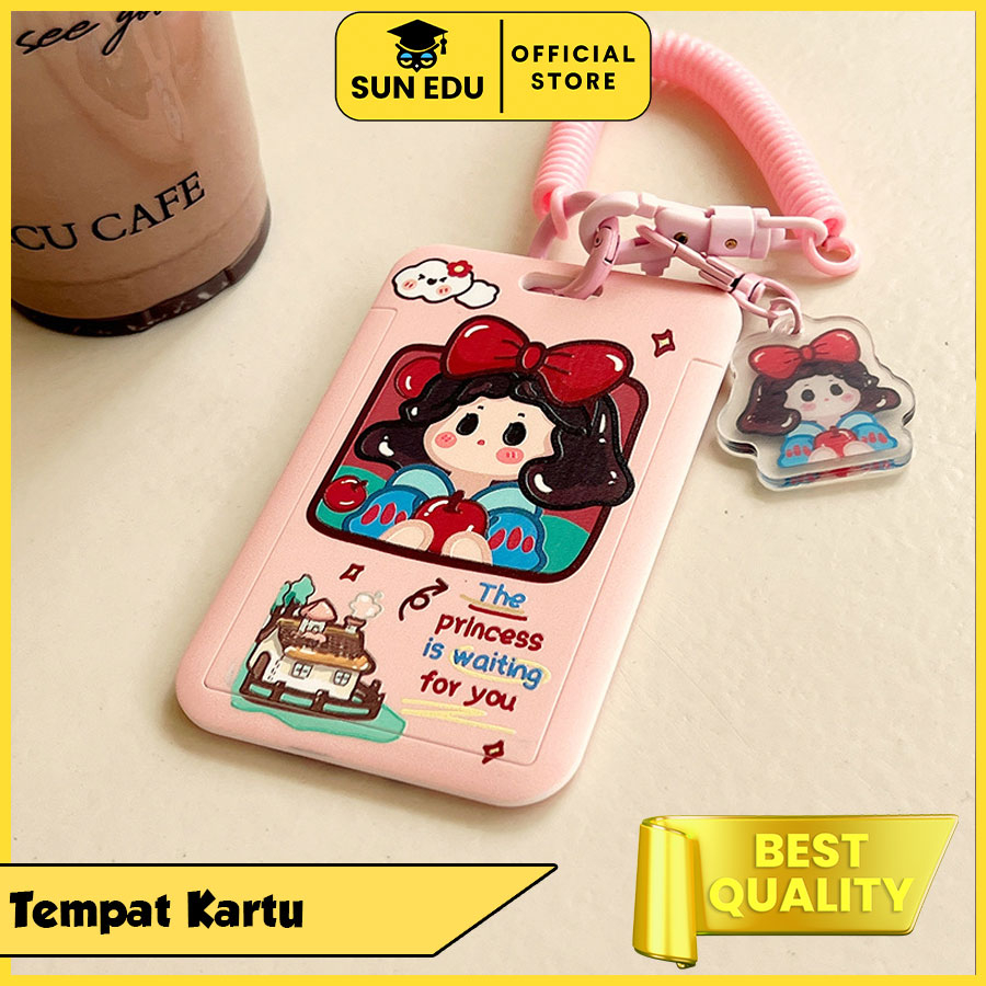 Jual ID Card holder/ Name tag gantungan kartu cute/ Kartu akses MRT ...