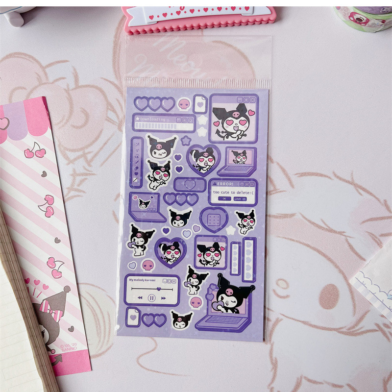 Jual sanrio stiker kartun lucu stiker anak glitter tahan air sticker ...