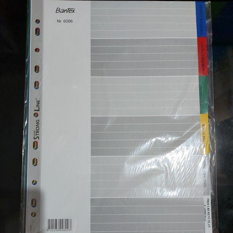 Jual Divider bantex Nr 6006 (6 colour) | Shopee Indonesia