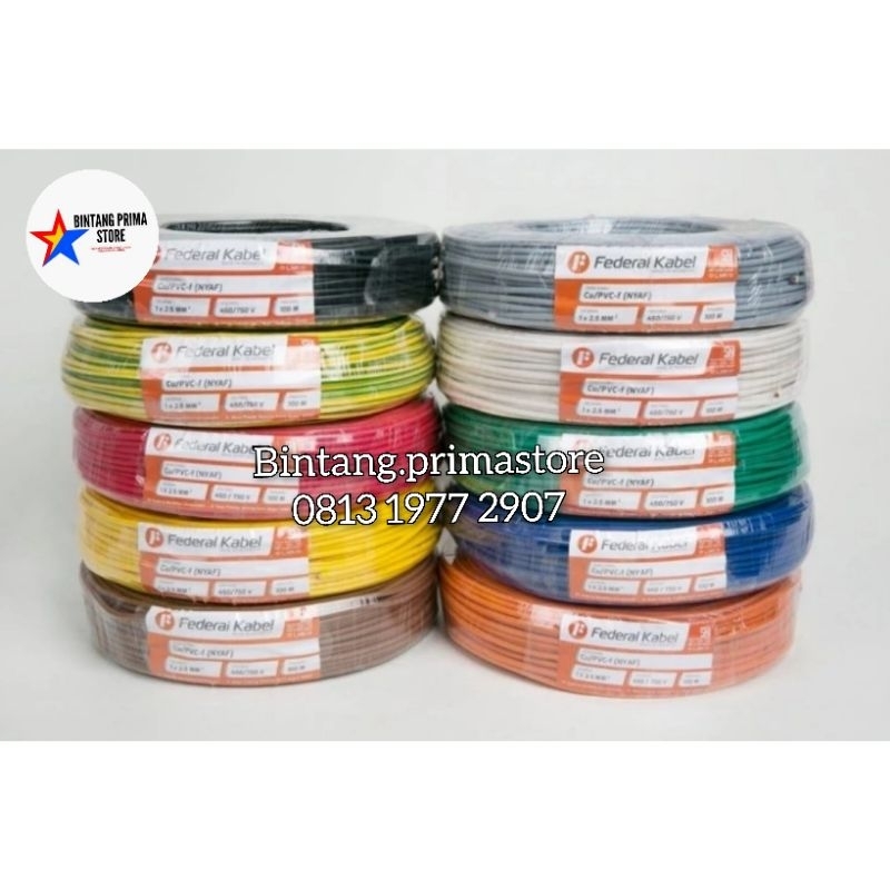 Jual Kabel NYAF / Kabel Serabut 2.5mm / NYAF 2.5mm Federal | Shopee Indonesia