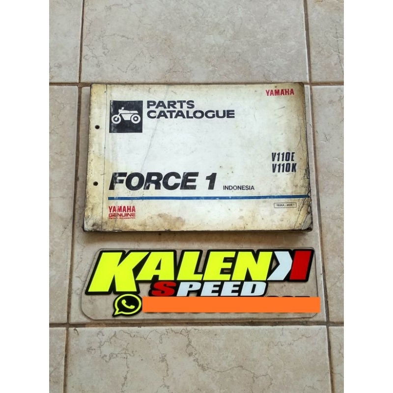 Jual buku part catalog catalogue FORCE 1 original yamaha | Shopee Indonesia