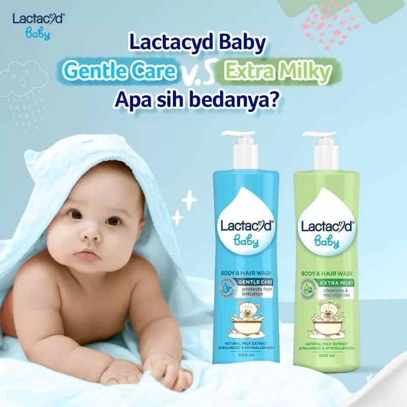 Jual Lactacyd Baby Gentle Care dan Extra Milky 500 ml - Sabun Bayi ...