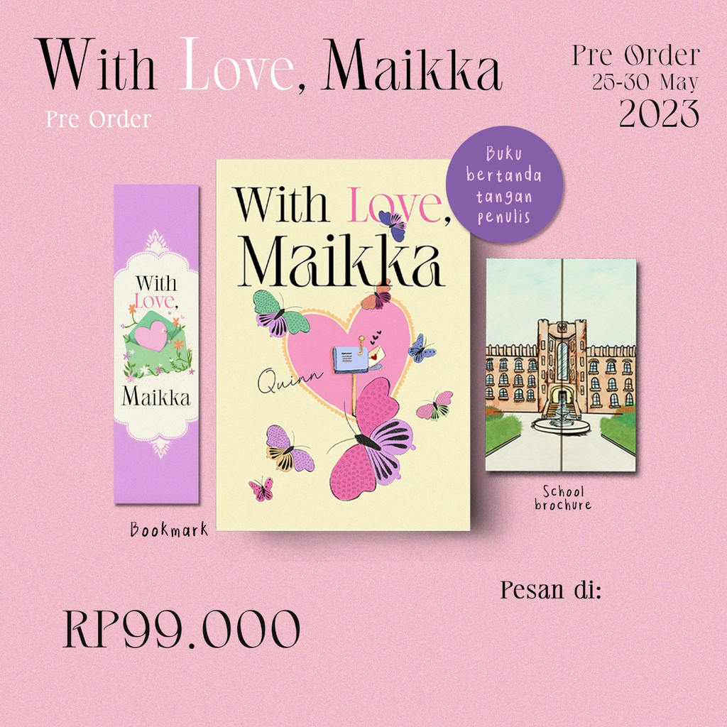 Jual Buku Novel With Love, Maikka - Quinn - Bukune | Shopee Indonesia
