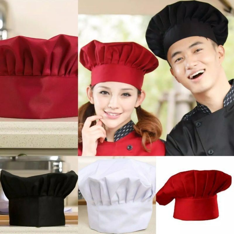 Jual TOPI KOKI DEWASA TOPI CHEF DEWASA TOPI CHEFF JAMUR POLOS | Shopee ...