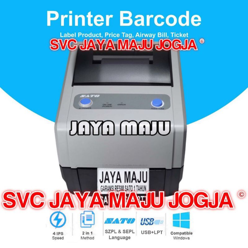 Jual SATO CG 408 TT - USB PARALLEL LPT // USB SERIAL RS232 - 203 DPI ...