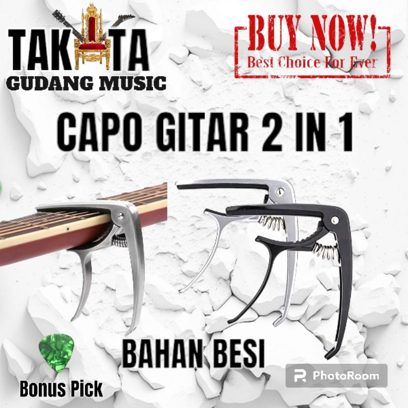 Jual Kapo Gitar Premium Capo Gitar Multi Fungsi 2 in 1 Kapo Gitar ...