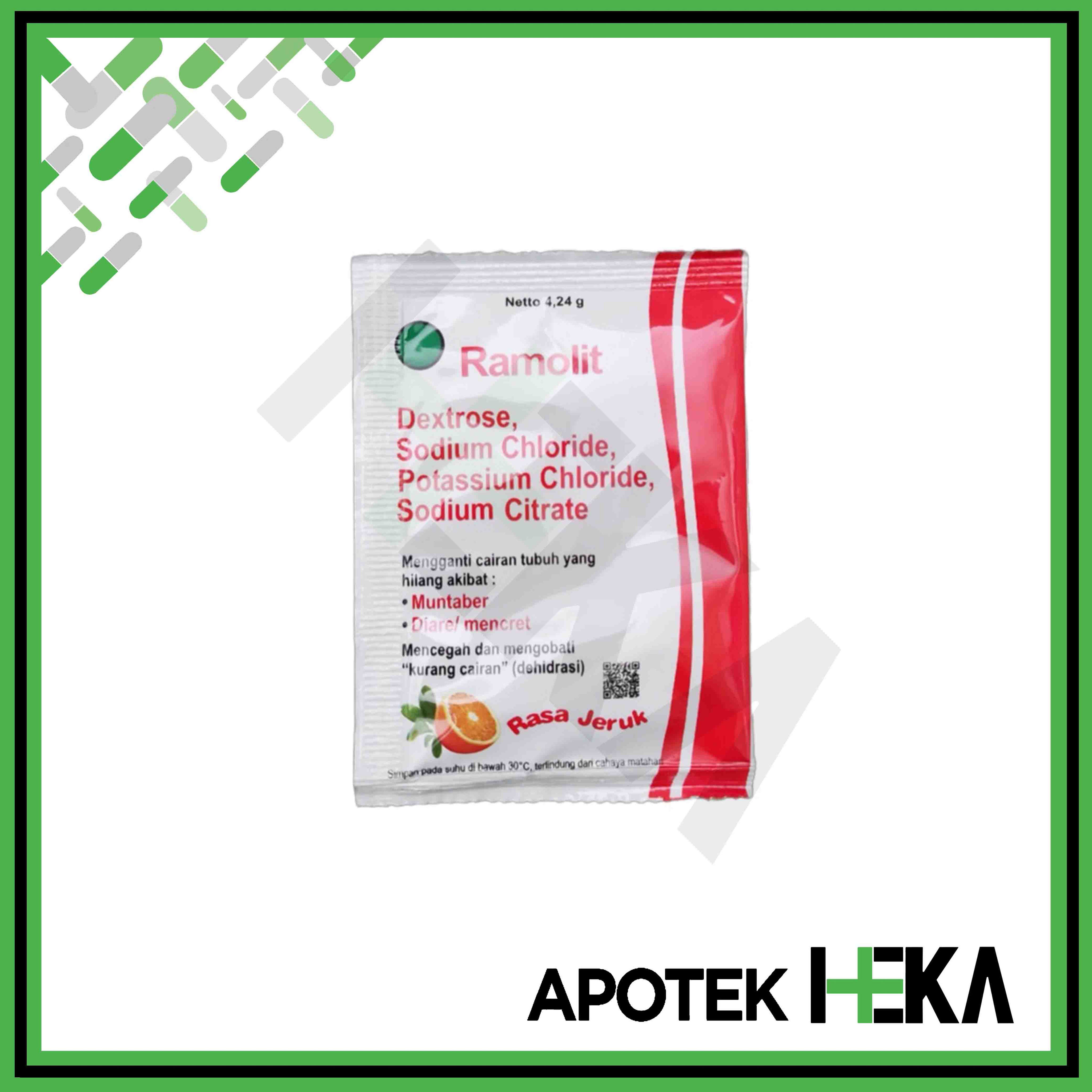 Jual Ramolit 4,24 g Rasa Jeruk 1 Sachet - Mengganti Cairan Oralit ...