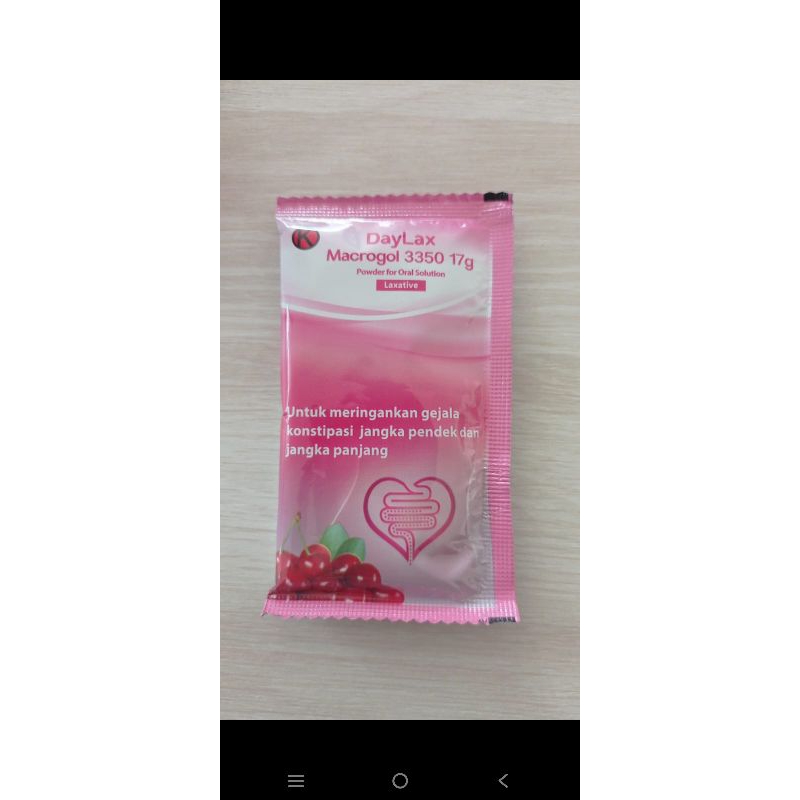 Jual DAYLAX PER 1 SACHET untuk Pencahar/Konstipasi/Susah Buang Air ...