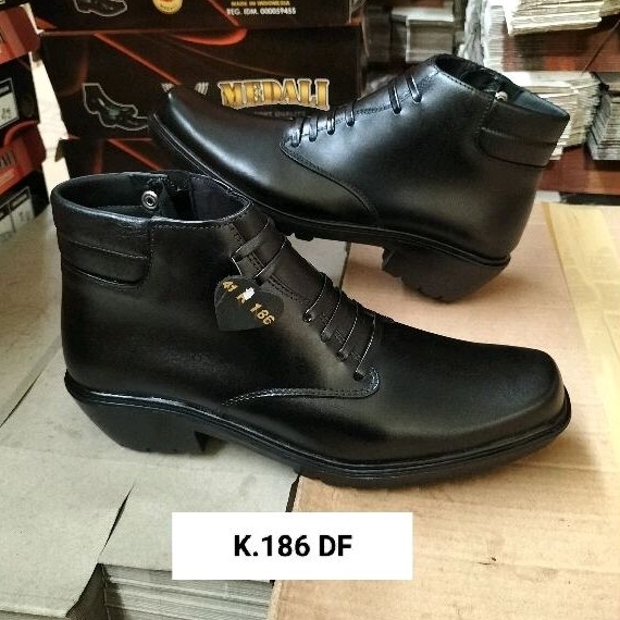 Jual Sepatu kulit pria PDH boots polri TNI security guard PNS sepatu ...