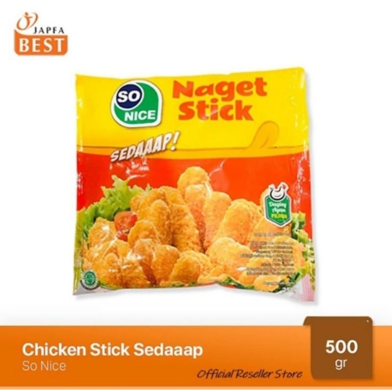 Jual SO NICE Sedaaap Chicken Nugget Stick 500Gr | Shopee Indonesia