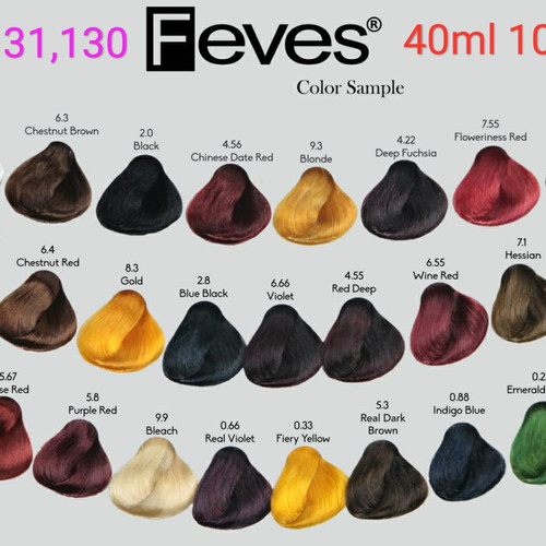 Jual Feves Color 60ml / PEWARNA RAMBUT / CAT PEWARNA / CAT RAMBUT FEVES ...