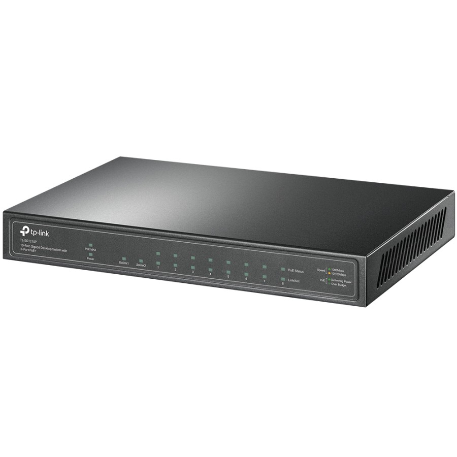 Jual TPLINK SG1210P 10Port Gigabit Desktop Switch with 8Port PoE TP ...