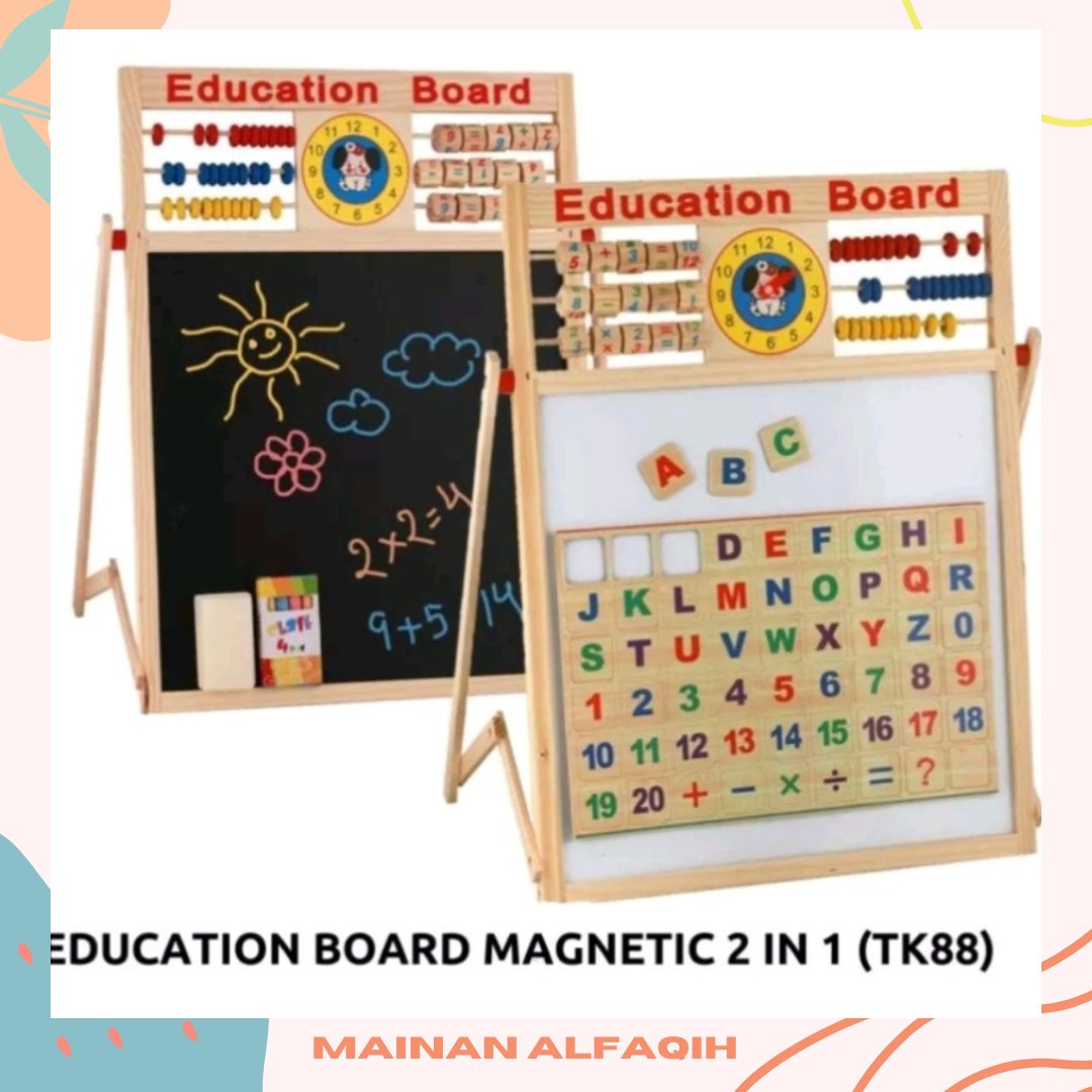 Jual Papan Tulis Anak Magnetic Education Board / Mainan Anak Papan ...