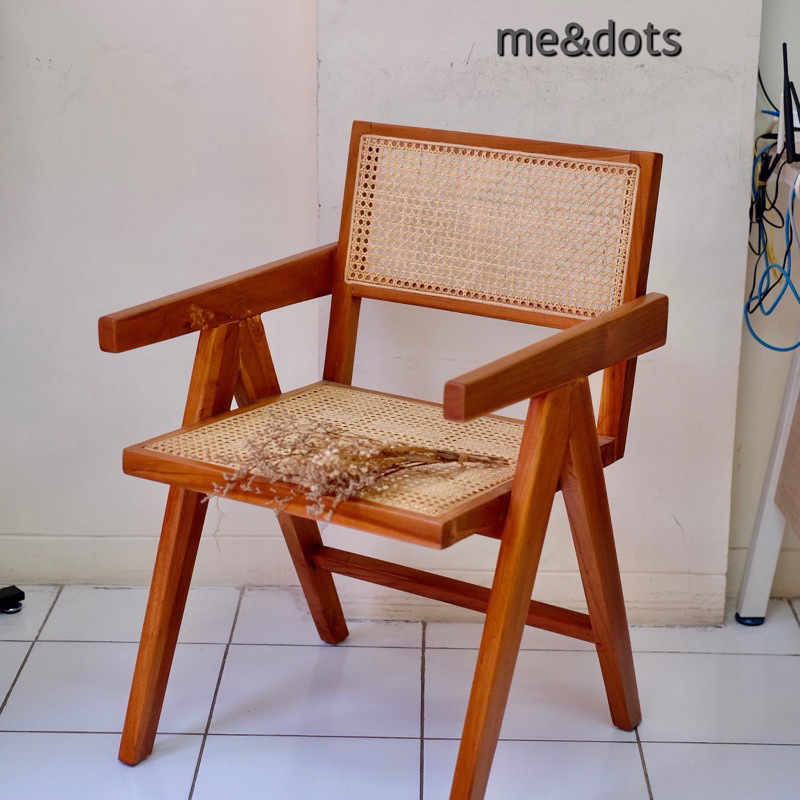 Jual me&dots - Kursi Kayu Rotan Tangan/Kursi Jati Rotan Webbing/Kursi ...