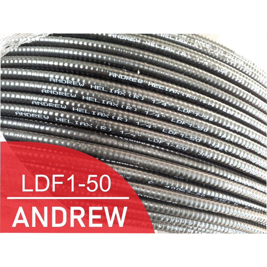 Jual Coaxial Cable LDF1-50 ANDREW kabel feeder heliax 1/4 LDF1 | Shopee ...