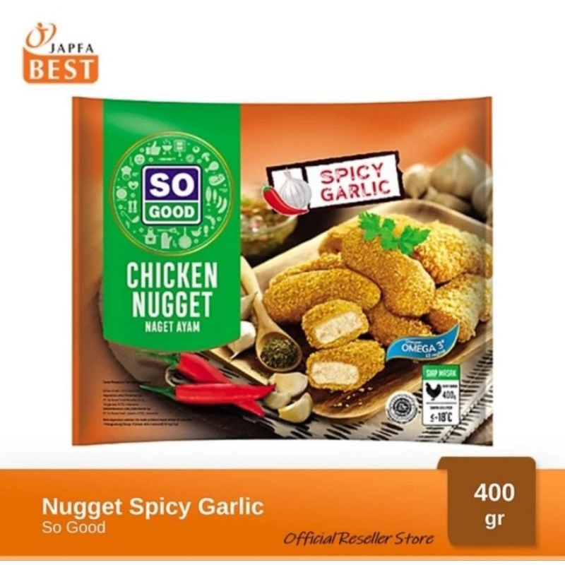 Jual SO GOOD Chicken Nugget Spicy Garlic 400Gr | Shopee Indonesia