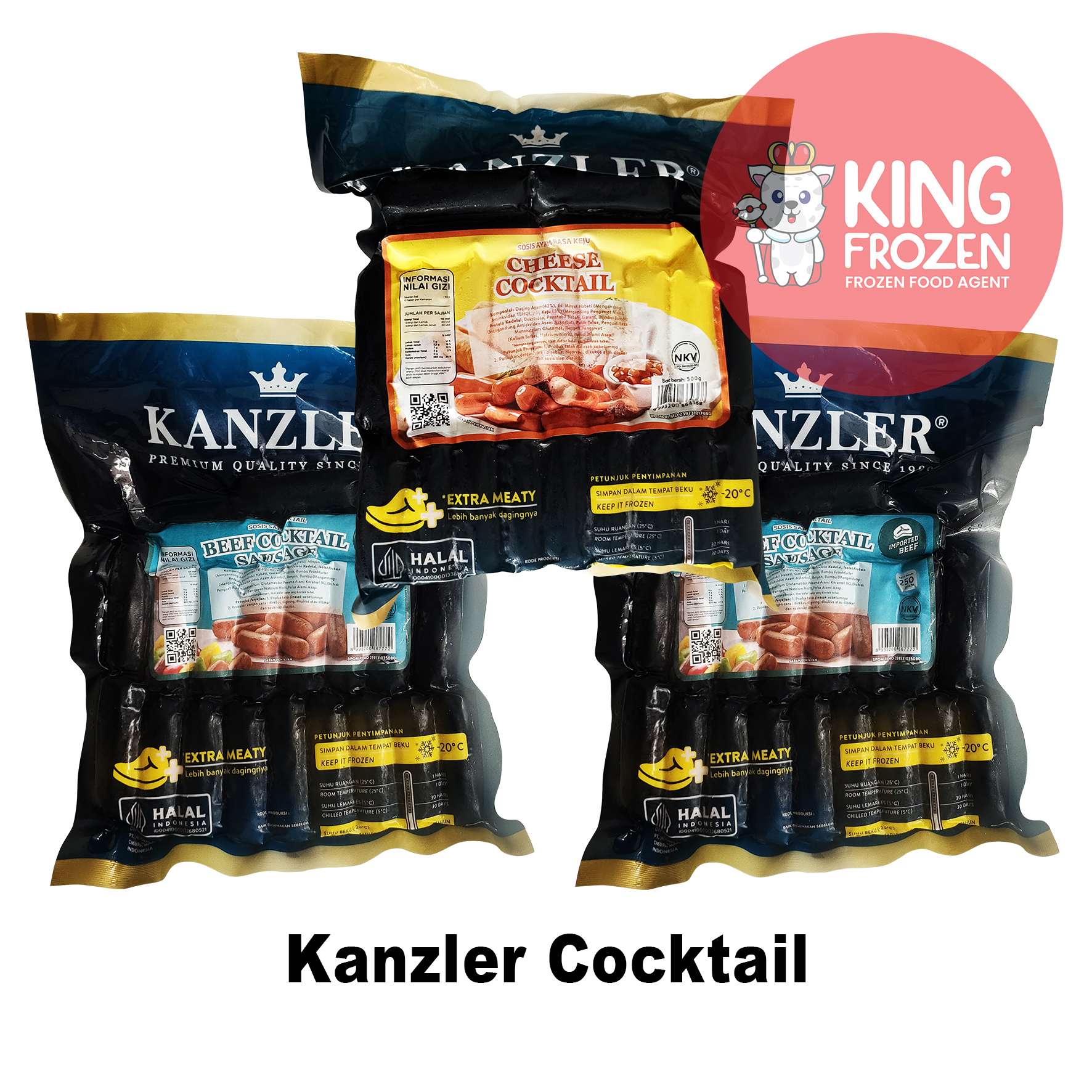 Jual Kanzler Cocktail 250 gram 500 gram Beef / Cheese | Shopee Indonesia
