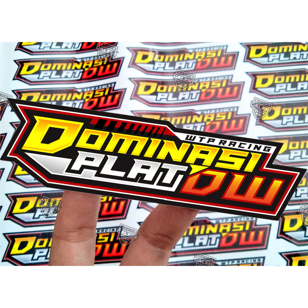 Jual STIKER DOMINASI PLAT DW WRP RACING ORIGINAL | Shopee Indonesia