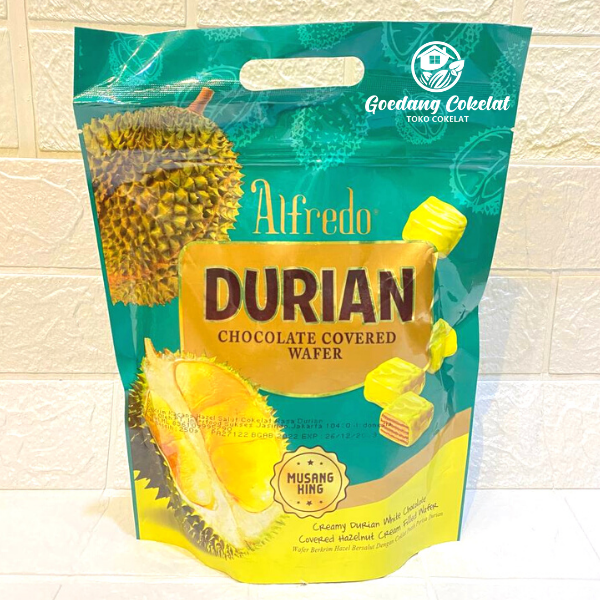 Jual Alfredo Cubic Wafer Hazelnut Milk Chocolate Durian Musang King ...